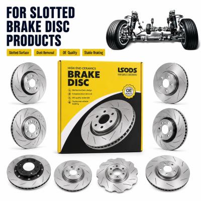 China Automotive Brake Slotted Drilled Brake Disc Rotor Iron Rear Hilux 43512-33130 for sale