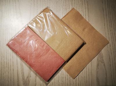 China Disposable Color Paper Napkin 17gsm 2-Ply Soft 33x33cm Bulk Pack for sale