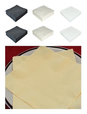 China Disposable Folded Luncheon Napkins 33x33cm 2ply 17gsm for Hotel Restaurant Party for sale
