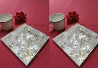 China Monogrammed Gold Foil Napkin 3ply Beverage 33*33cm for sale
