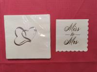 China Monogrammed Gold Foil Napkin 3ply Beverage 33*33cm for sale