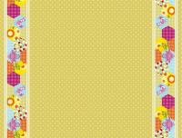 China Premium Yellow Paper Tablecloth , 54x108 Camping Picnic Table Covers for sale