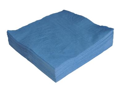 China 120 Count 2 Ply Sunshine Blue Paper Napkins 20cm x 20cm for Lunch Table for sale