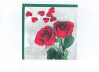 China 33cm Romantic Rose Printed Paper Napkin 2 or 3 Ply Lunch Disposable for sale