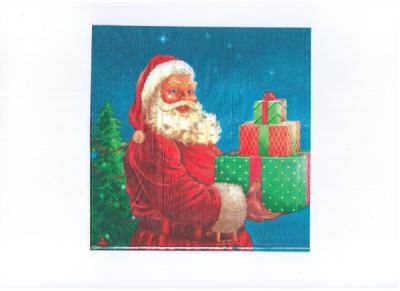 China 3 Ply 40cm Printed Paper Napkins for Christmas Lunch Bulk Pack 30 Bags for sale