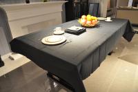 China 2ply Paper 1ply PE Film Black Disposable Tablecover 37cm x 19cm for Parties for sale