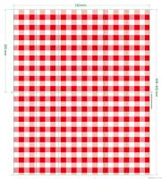 China 3ply Red and White Gingham Paper Napkins 25x25cm Beverage Napkins for Party for sale
