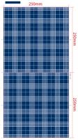 China Blue Gingham 2 Ply Paper Napkins 6.5x6.5 Inch Folded 50 Pack for Wedding Party for sale
