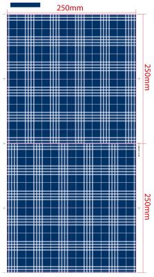 China Blue Gingham 2 Ply Paper Napkins 6.5x6.5 Inch Folded 50 Pack for Wedding Party for sale