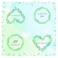 China 3ply Decorative Paper Napkins 33x33cm Heart Shape for Party Wedding Custom for sale