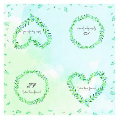 China 3ply Decorative Paper Napkins 33x33cm Heart Shape for Party Wedding Custom for sale