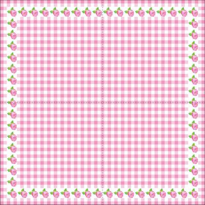 China Custom Printed 13x13 Pink Flower Cocktail Napkins 15-120gsm 2 Ply Disposable for sale