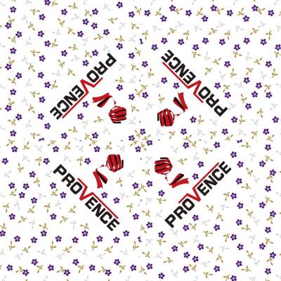 China 20 Count 6.5x6.5 Inch 3 Ply Decorative Paper Napkins Provence Lavender Print for sale