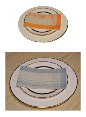 China 50-70gsm Guest Airlaid Luxury Paper Napkin Plaid Christmas Party 50pc Pack for sale