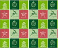 China 54x108 Inch 2ply Christmas Paper Tablecloth and Napkins Creative Converting FDA Listed for sale