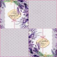 China 20 Pack 20gsm Lavender Printed Decorative Paper Napkins 33cm for Party for sale