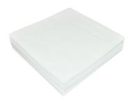 China White Linen Dinner Napkins 17gsm 2ply Disposable Paper Napkins 13x13 Inch SGS Certified for sale