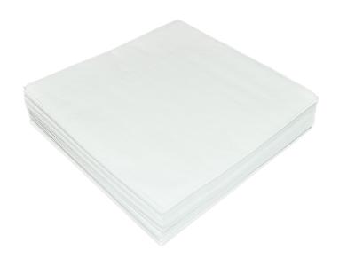 China White Linen Dinner Napkins 17gsm 2ply Disposable Paper Napkins 13x13 Inch SGS Certified for sale