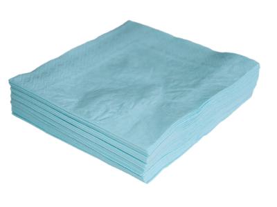 China Dinner 17gsm 33cm Pastel Blue Color Paper Napkin Kitchen Table Use for sale