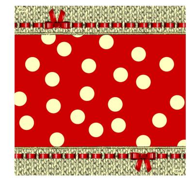 China Red Christmas Guest 20ct Printed Paper Napkin 33x33cm 2-Ply Disposable for sale