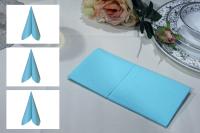 China SGS FDA Sky Blue 40x40cm Luxury Paper Napkin Absorbent for Christmas Party for sale