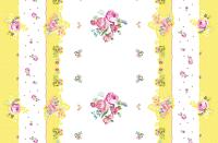 China Wild Flowers Paper Tablecloth 54x108 Inch Floral Disposable Table Cover for Spring Party for sale