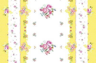 China Wild Flowers Paper Tablecloth 54x108 Inch Floral Disposable Table Cover for Spring Party for sale