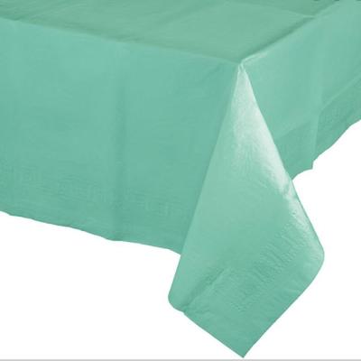 China Custom 1.37x2.74m Green Paper Tablecloth for Wedding SGS FDA Approved for sale