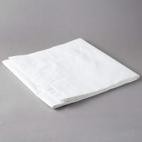 China OUCHAME White Paper Table Cover Roll 54x108in SGS Linen Like Disposable Tablecloths 3 Ply for sale