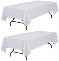 China Airlaid Paper Table Cover White , Rectangular 6 Feet Table Cover for sale