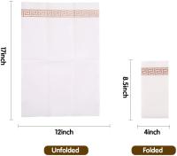 China Customized 1ply 12*17inch Airlaid Tablecloth Disposable for sale