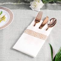 China Customized 1ply 12*17inch Airlaid Tablecloth Disposable for sale