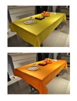 China Orange Peel 3 Ply Premium Paper Tablecloths 54 X 108 Size High End Disposable for sale