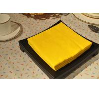 China Degradable 3-Ply Colored Dinner Napkins 25x25cm Square Paper Napkins for Parties for sale