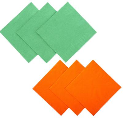 China Orange 60x84 Inch Luxury Airlaid Paper Napkin Oil Proof Vintage OEM Service for sale