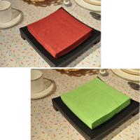China 140gsm 33x33cm Cloth Like Color Paper Napkin for Party Tableware Decoration for sale