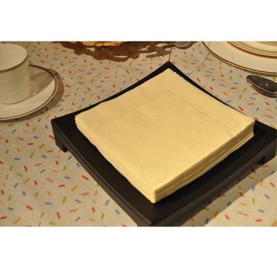 China 140gsm 33x33cm Cloth Like Color Paper Napkin for Party Tableware Decoration for sale