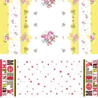 China Elegant 33x33cm 16gsm Printed Paper Napkin Disposable For Wedding for sale