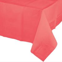China Hawaiian Hibiscus Disposable Paper Tablecloth 1.37x2.74m Floral Tropical Party Decor for sale