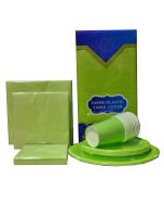 China SGS FDA Disposable Dinnerware Set , OEM Paper Plate And Cup Sets for sale