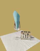 China 100% Virgin Wood Pulp Colored Paper Napkins 1/4 1/6 1/8 Folded 2 Ply 17gsm for sale