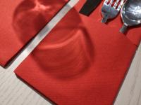 China Red Airlaid Luxury Paper Napkin 40x40cm 1 Ply 55gsm Disposable Soft Dinner Serviette for sale