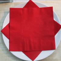 China 17gsm Disposable Color Paper Napkin 2 Ply 30x30cm for Party Wedding Hotel Use for sale
