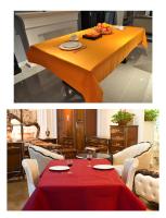 China 2/3 Ply Waterproof Colored Party Paper Tablecloths 137x180cm Biodegradable Disposable for sale