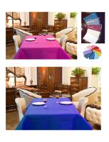 China Virgin Wood Pulp One Time Use Table Cover 274CM and 180CM Length for sale