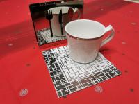 China Gold Foil Party Napkins 2 Ply 33x33cm Disposable Luxury Banquet Tissue 15gsm for sale