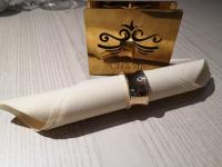 China Custom Printed Banquet Dinner Airlaid Paper Napkins 40x40cm Non Toxic Unscented Luxury Clean for sale