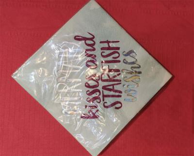 China Custom Logo Disposable Paper Napkins 40x40cm 1 2 Ply Bulk for Party Wedding Banquet for sale