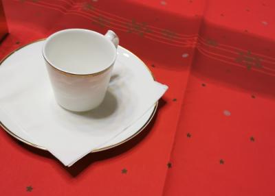 China Luxury Rectangular Table Cover 274cm x 180cm Waterproof Oilproof Disposable Party Cloth for sale