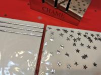 China Custom 3Ply Gold Foil Stamped Napkin 33x33cm for Party Events for sale